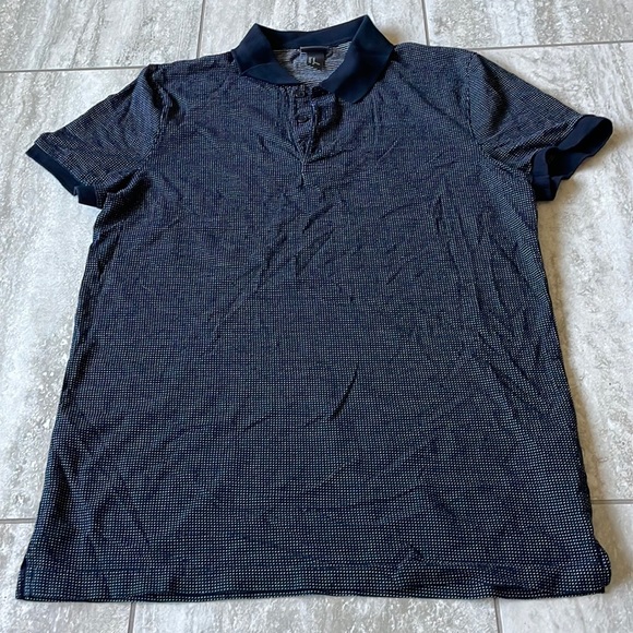 H&M | Shirts | Preloved Hm Premium Cotton Black White In Pin ...